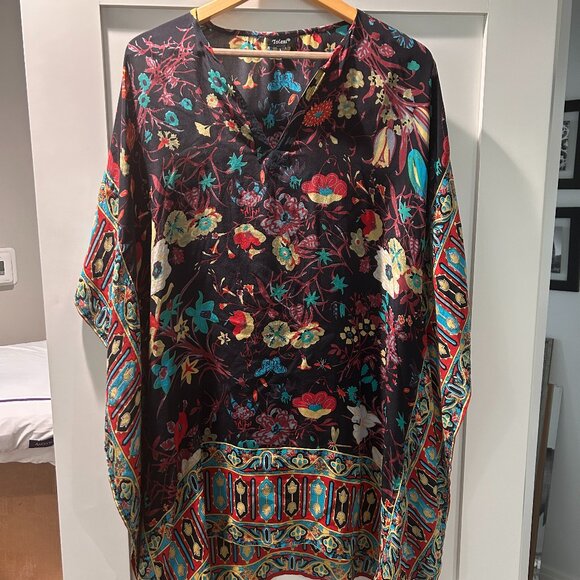 Tolani | Tops | Tolani 0 Silk Tunic Ladies Size L | Poshmark